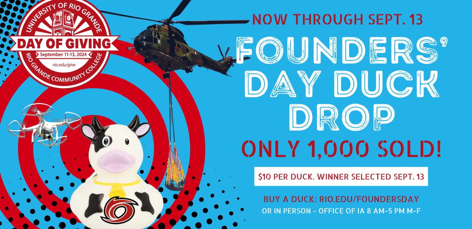 Founders' Day Duck Drop | University of Rio Grande